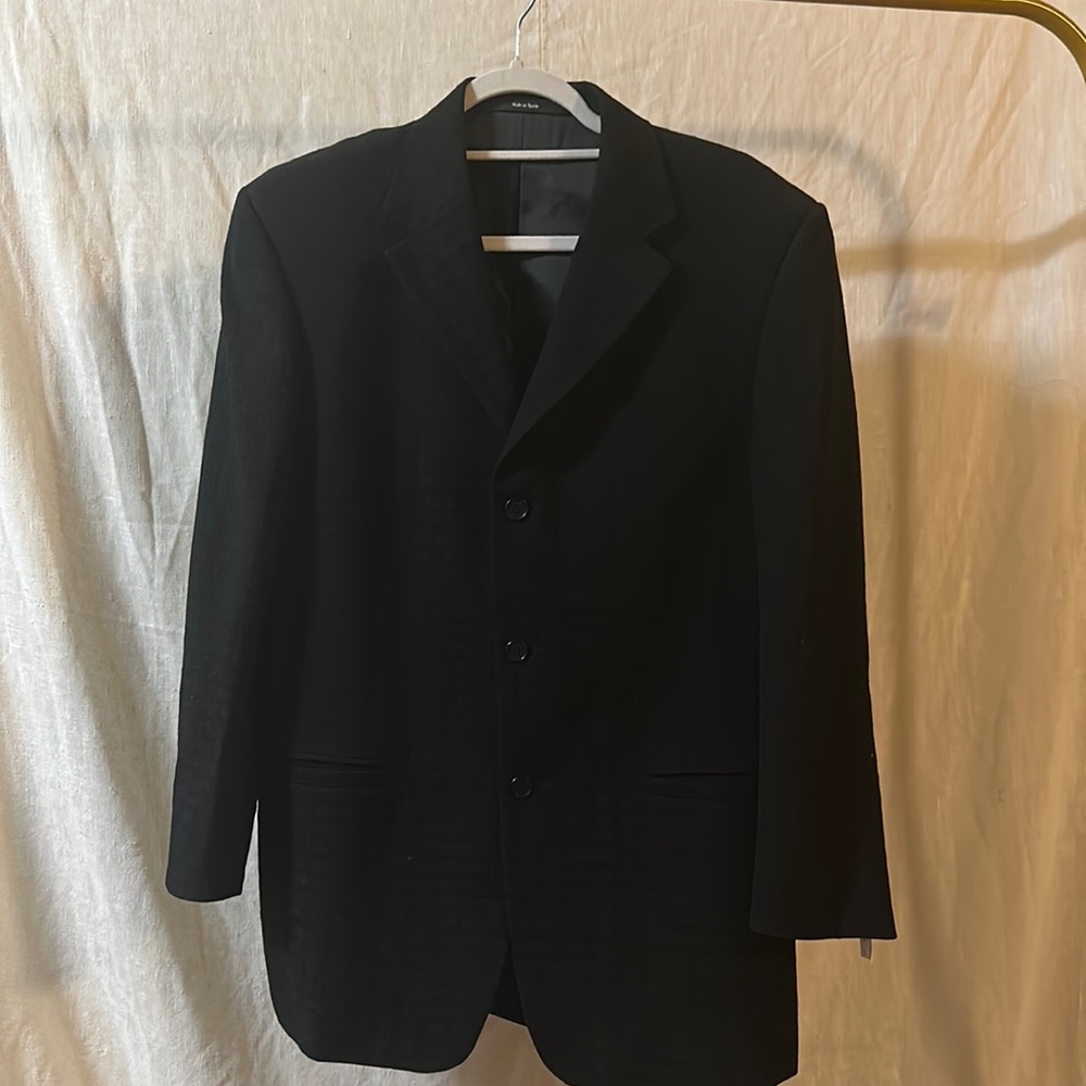 Vintage Versace Classic Black Texture Jacket - Gem